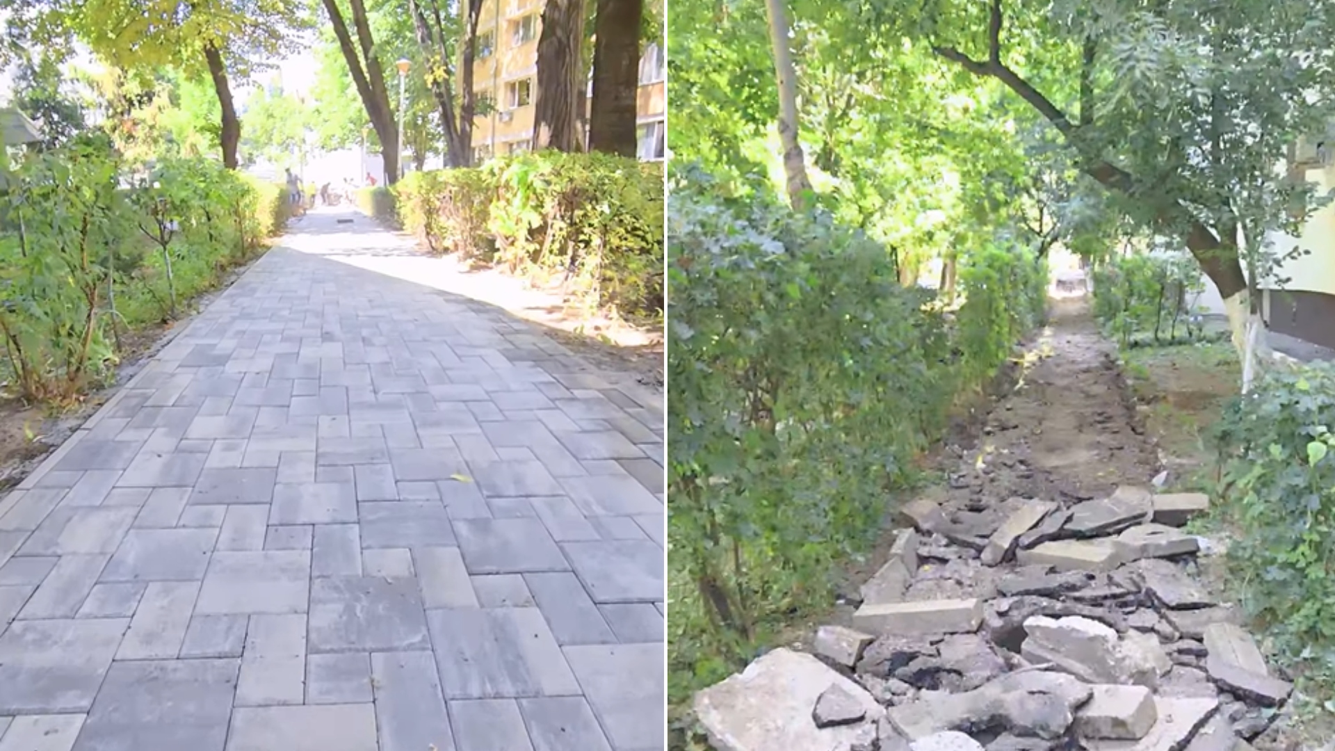 B365 - VIDEO | Noi imagini din Cartierul Pajura, unde se fac reparații ...